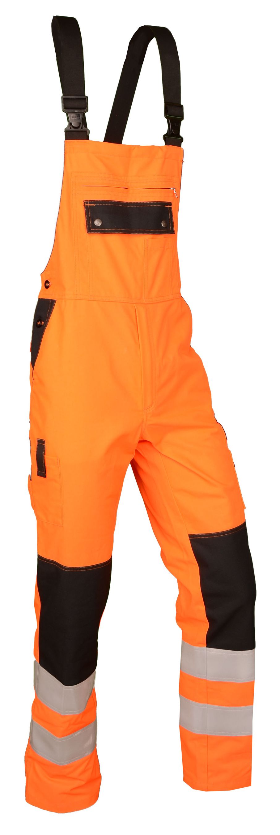 Warn-Latzhose Safetyline SL orange/schwarz - Spilag AG