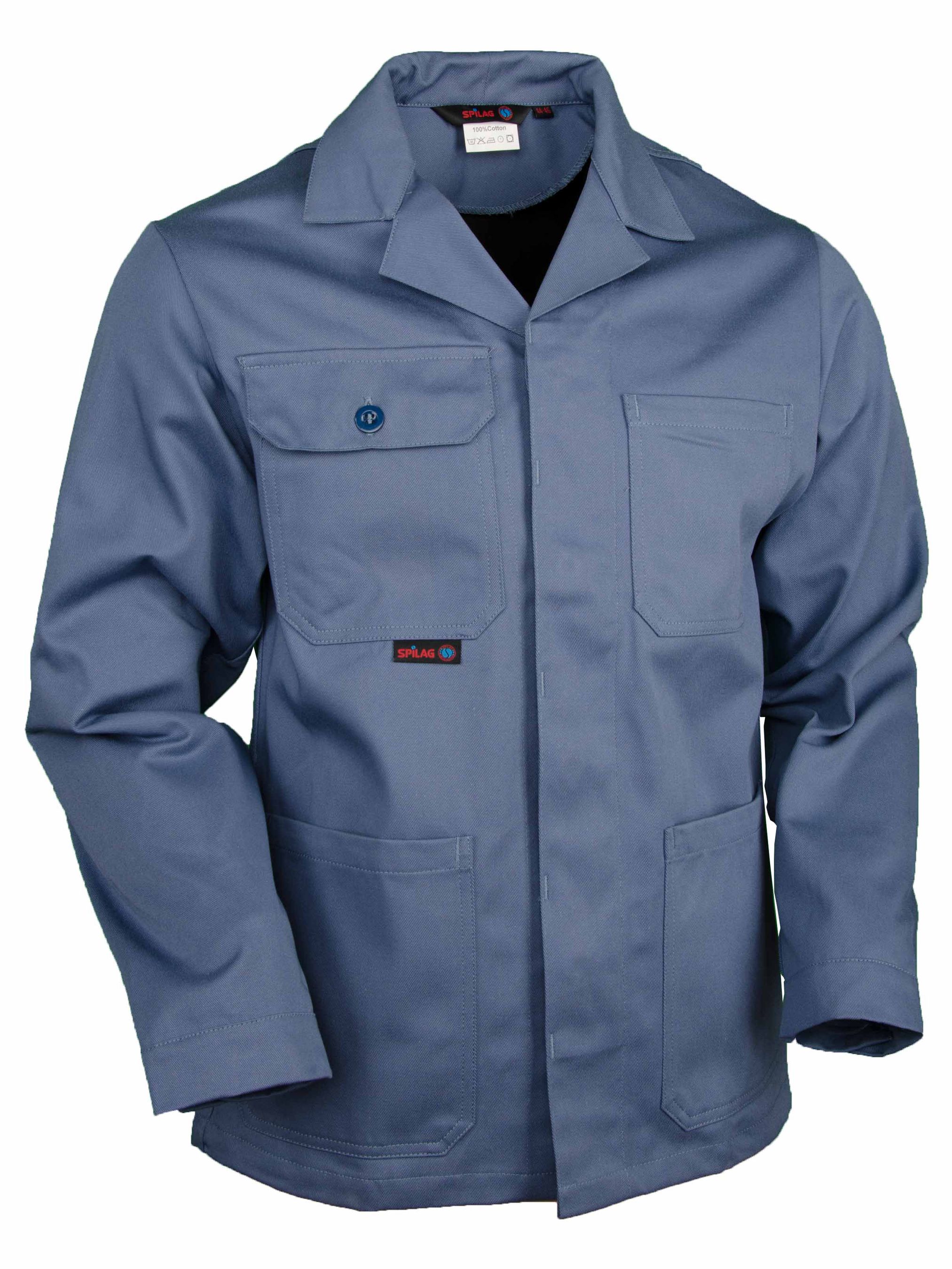 Jacke Classicline Baumwolle blaugrau - Spilag AG