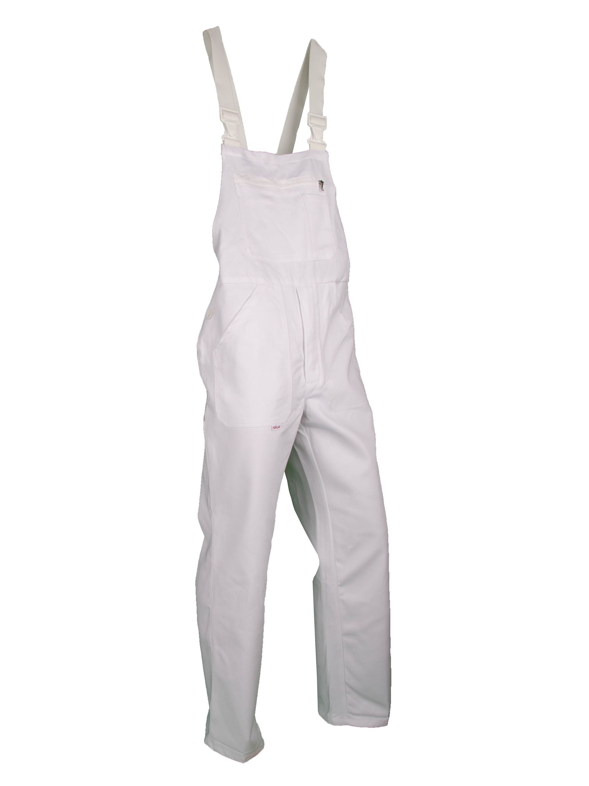 Latzhose Classicline Baumwolle weiss - Spilag AG
