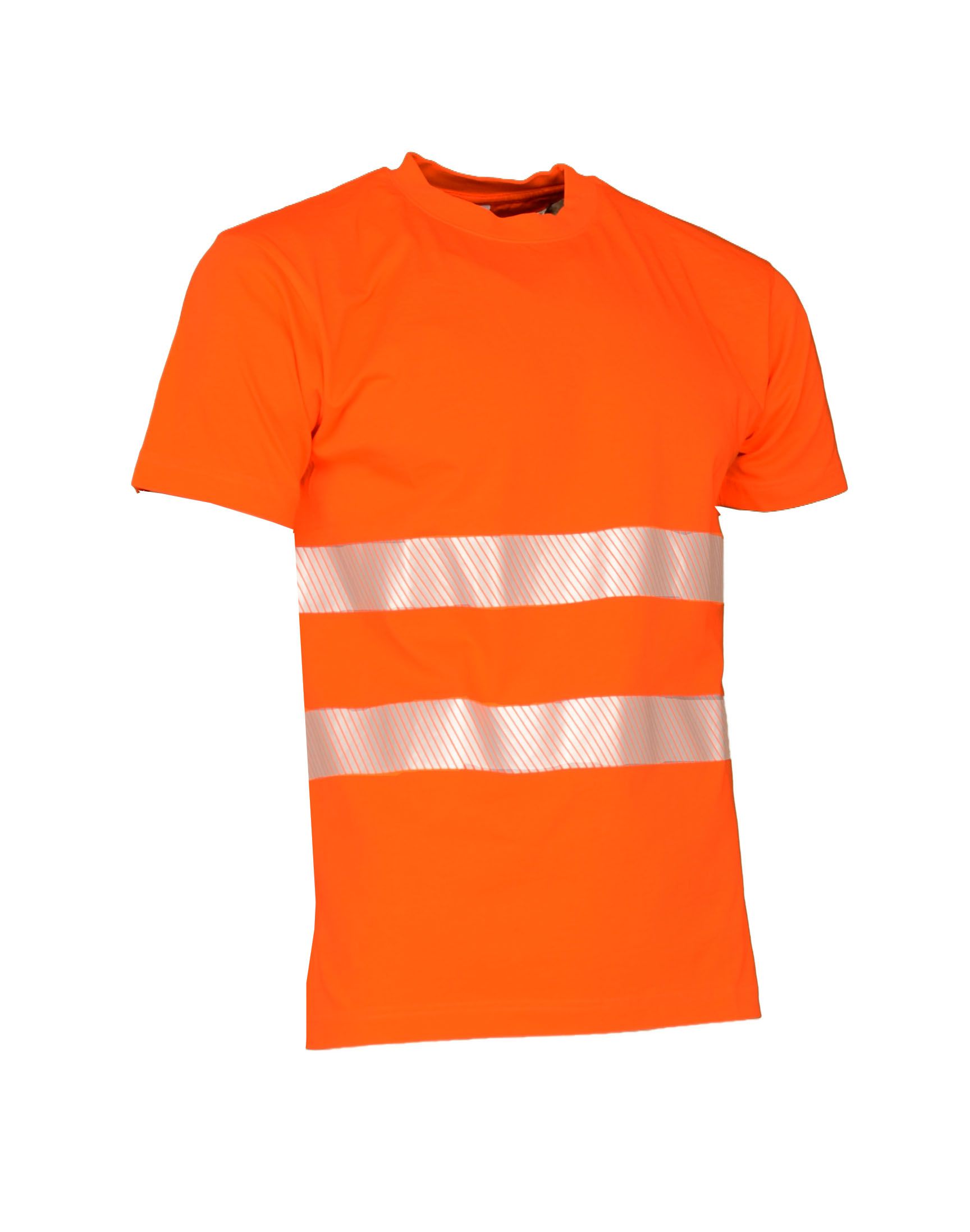 T-Shirt mit Reflextransfer, orange - 100% Baumwolle - Spilag AG